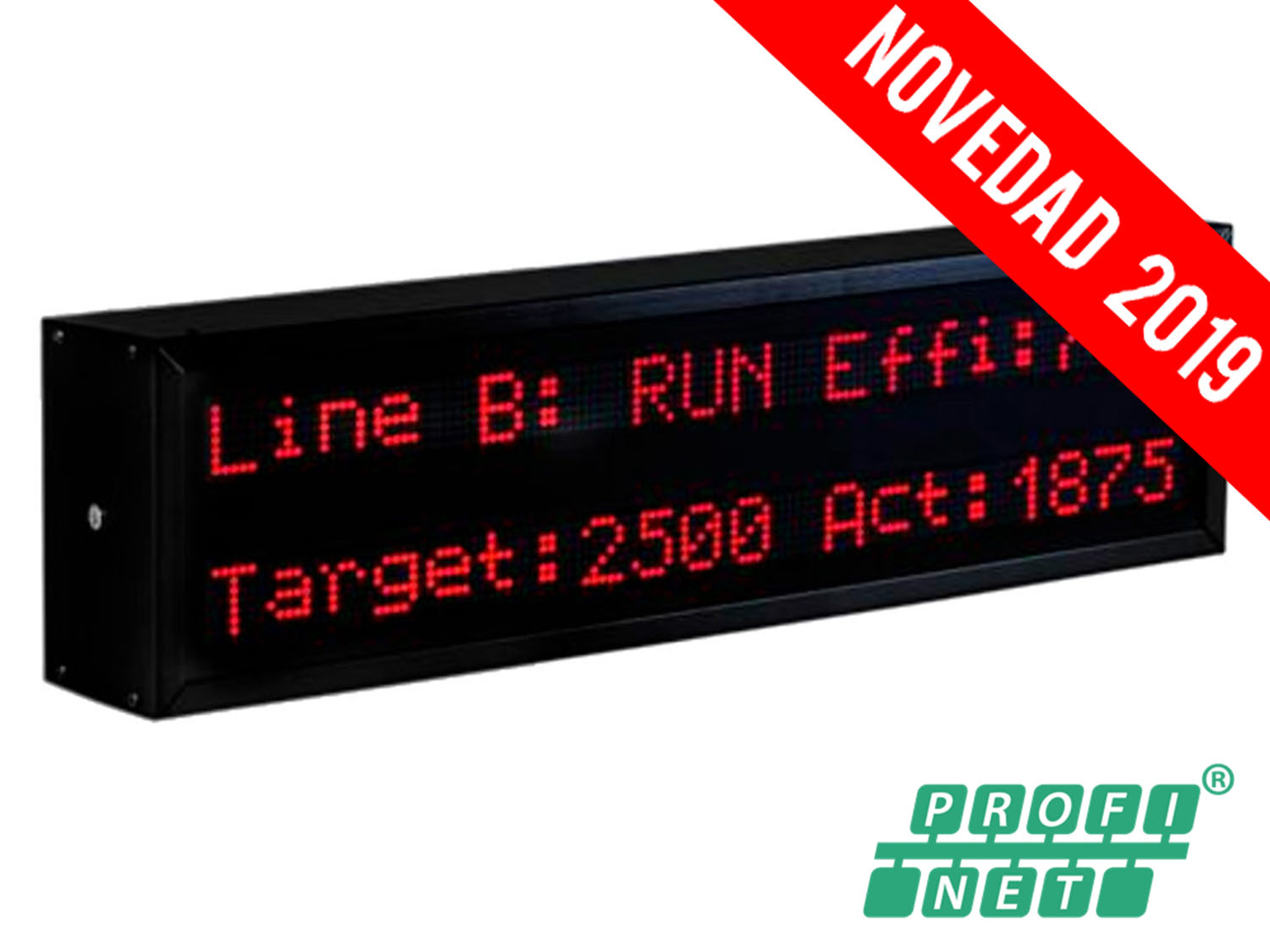 Alphanumeric Display 50mm PROFINET DT105/NN - DITELTEC.COM